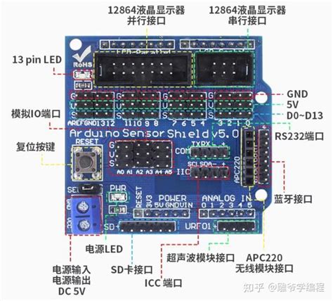 【雕爷学编程】arduino动手做（174） Sensor Shield V50传感器扩展板 知乎