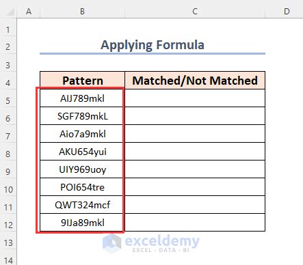 How To Use REGEX To Match Patterns In Excel Examples
