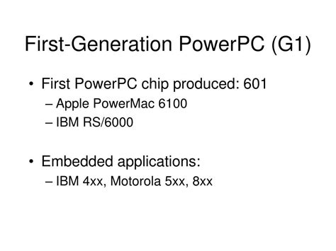 PPT Motorola IBMs PowerPC PowerPoint Presentation Free Download ID 5765601