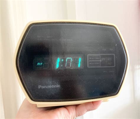 Vintage Panasonic Clock Radio Rc 55 Am Fm Etsy