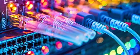 Premium Photo Ethernet Cables Transmitting Data In A Server Room Network Switch