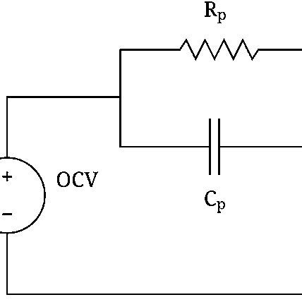 Simple RC Equivalent Circuit Model Of The Battery Where Download Scientific Diagram