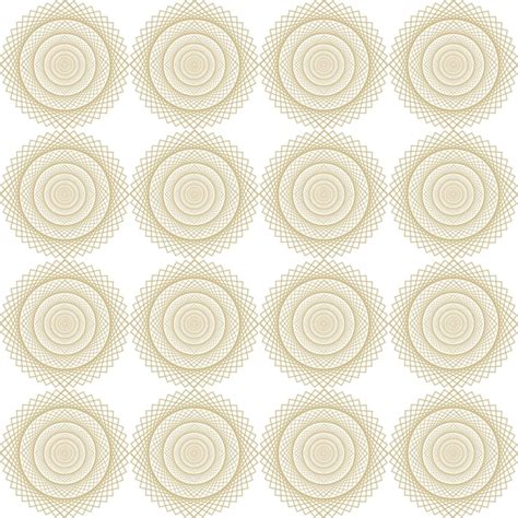 Premium Vector Ornamental Geometric Circular Shapes Pattern Design