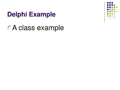 Ppt Delphi Programming Language Overview Powerpoint Presentation