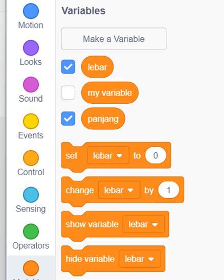 Membuat Persegi Panjang