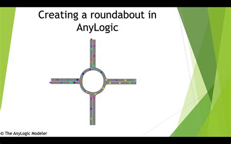 Using Anylogics Traffic Library To Create A Roundabout