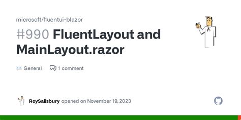 fluentlayout and mainlayout razor · microsoft fluentui blazor