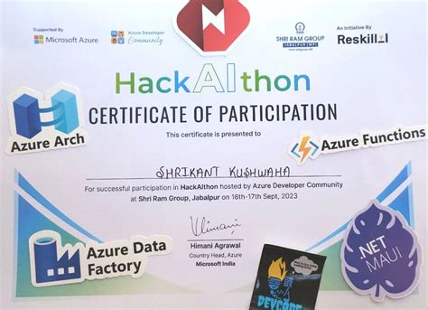shrikant kushwaha on linkedin amazing experience of 1st hackathon