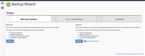 Cara Restore Website Melalui CPanel IDCloudHost