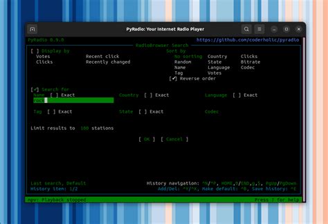 Command Line Internet Radio Player PyRadio Stable Released With Radio Browser Info
