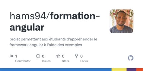 Github Hams94formation Angular Projet Permettant Aux étudiants D