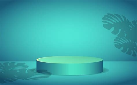 잎 그림자와 연단 배경 무료 벡터