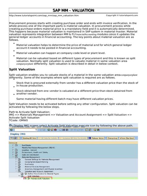 sap mm valuation pdf valuation finance computing