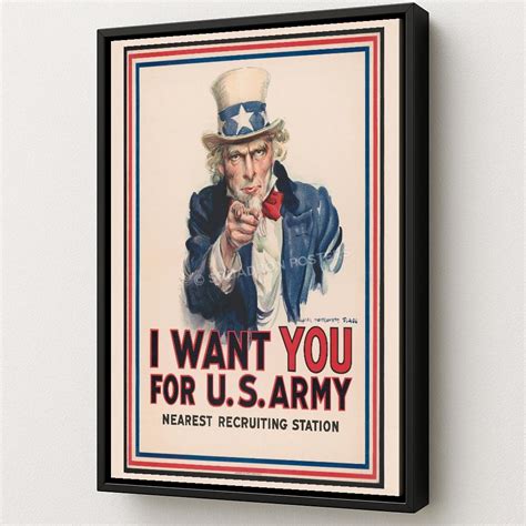 Uncle Sam I Want You Historic Art Squadron Posters