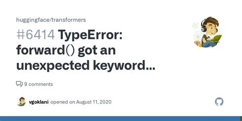 Typeerror Forward Got An Unexpected Keyword Argument Labels