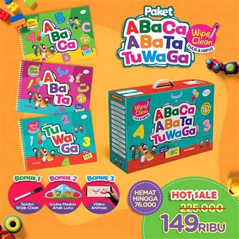 Promo Ori Belajar Membaca Mengaji Dan Berhitung Abaca Abata Tuwaga