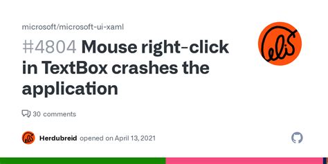 Mouse Right Click In Textbox Crashes The Application · Issue 4804