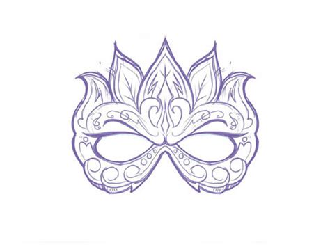 Masquerade Mask Art Drawing Drawing Skill