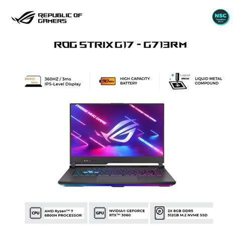 Jual Asus Rog Strix G G Rm Ryzen H G G Rtx Hz W Ohs Shopee Indonesia