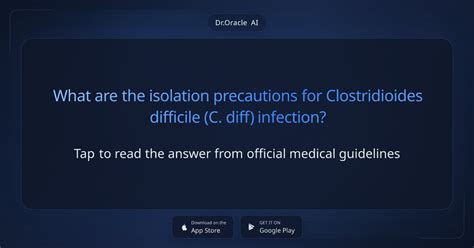 What Are The Isolation Precautions For Clostridioides Difficile C