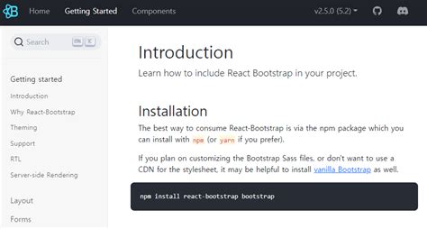 React Bootstrap