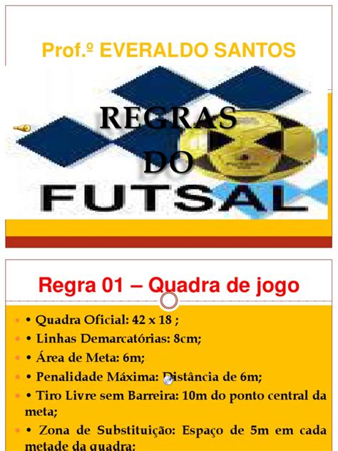Slides Fundamentos Do Futsal Pdf Times Futebol
