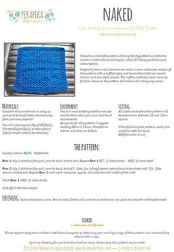 Ravelry Naked Pattern By Kelly Van Niekerk