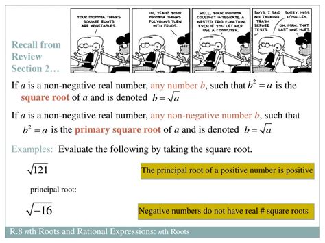 PPT In This Section We Will Evaluate Nth Roots Simplify Radical Expressions Add Subtract