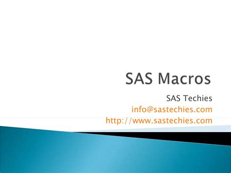 Sas Macros Ppt