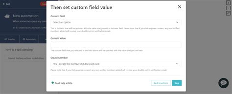Create An Automation To Set A Custom Field Value