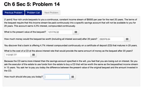 solved ch 6 sec 5 problem 14 previous problem problem list