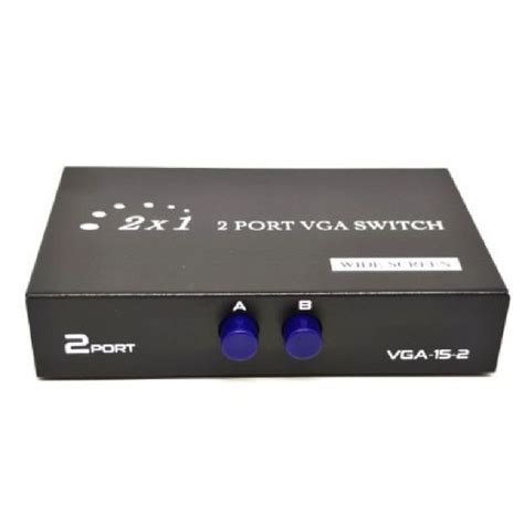 Vga Switch 2 Port Switcher Vga 2 Input 1 Output