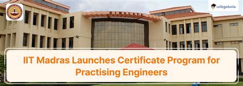 Iit Madras Launches Online Certificate Program For Practising Engineers