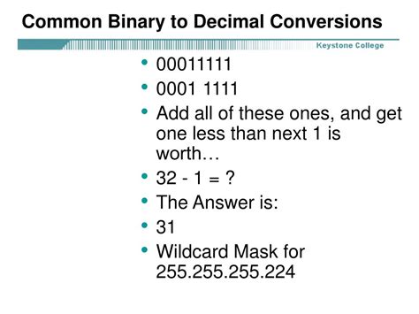 Ppt Ccna Math Practice Binary Octets Powerpoint Presentation Free