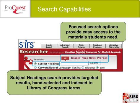 Ppt Sirs Knowledge Source Interface For Sirs Solutions Online