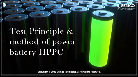 Test Principle And Method Of Power Battery Hppc