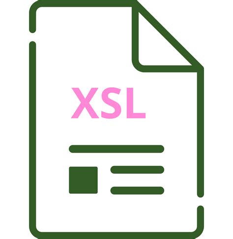 xsl file icon minimal outline with symbols 57325204 png