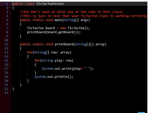 Solved Create A Tictactoe Class That Initializes A 3x3 Board