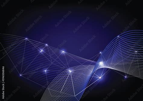 Vector Illustration Of Curve Line Abstract Background Stock Vector Adobe Stock