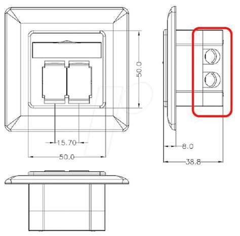 Goobay 68721 Rj45 Junction Box Flush Mounted 2 Port Cat 6a Lsa At Reichelt Elektronik