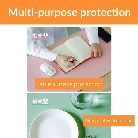 Premium Pu Leather Desktop Laptop Mouse Pad Table Work Pad Stylepalacesg