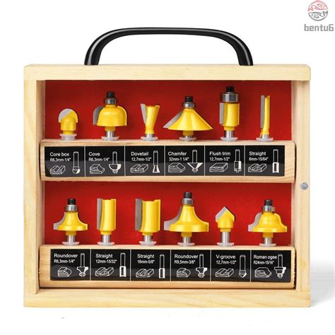 Cutter 1 4in Cutter Router Bit Set Router Bit Router Cutter 12pcs Cutter Chamfer Router Fillet