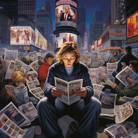 Premium Ai Image Portray The Role Of The Media In Shaping Public Perception