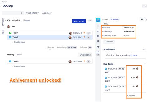 solved how to put in an estimate field for subtasks