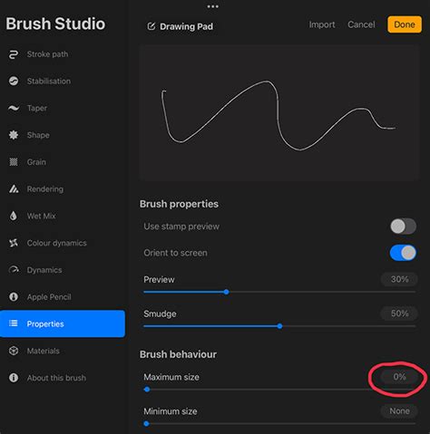 learn how to make a brush in procreate 21 draw
