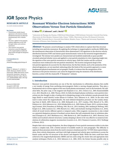 Resonant Whistler‐electron Interactions Mms Observations Versus Test‐particle Simulation