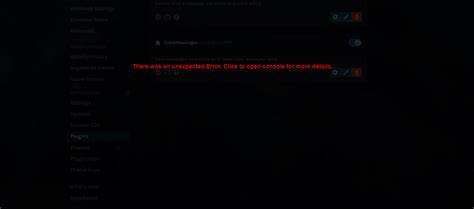 QuickMessages Not Showing Settings Issue QWERTxD BetterDiscordPlugins GitHub