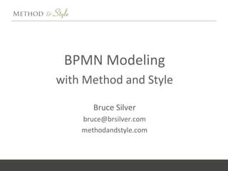 BPMN Modeling With Method And Style PDF Computing Technology Computing