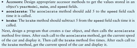 Solved Car Class Design A Class Named Car That Has The Chegg