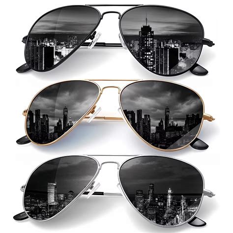 Kaliyadi Classic Aviator Sunglasses For Men Women Driving Sun Glasses